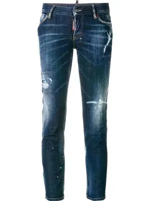 Dsquared2 Distressed Skinny Jeans - Blue