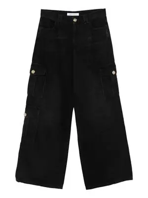 SIMONA CORSELLINI Cargo Pocket Jeans - Black