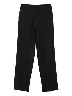 LARDINI Pleated Tailored Trousers - Black