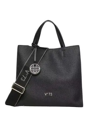 V°73 Logo-plaque Shoulder Bag - Black