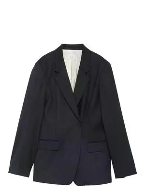 ALYSI Single-breasted Notched-lapel Blazer - Blue