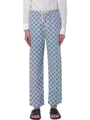 PENINSULA SWIMWEAR Geometric Print Straight-leg Trousers - Blue