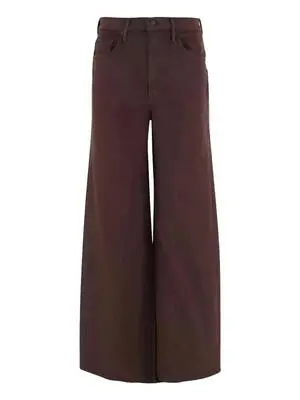 MOTHER Wide-leg Jeans - Brown