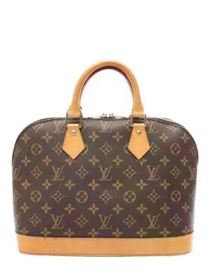 LOUIS VUITTON Monogram Alma Pm Handbag - Brown