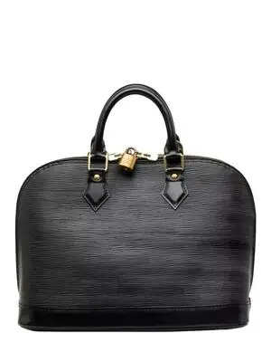 LOUIS VUITTON Epi Alma Pm Handbag - Black