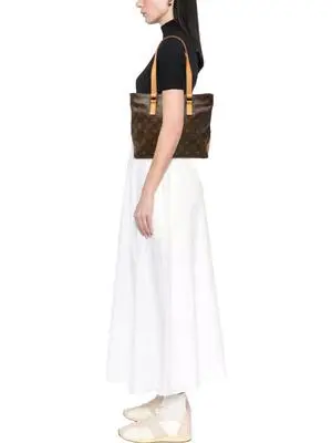 LOUIS VUITTON Monogram Canvas Cabas Piano Tote Bag - Brown