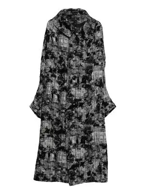 Y’s Abstract Pattern Coat - Grey
