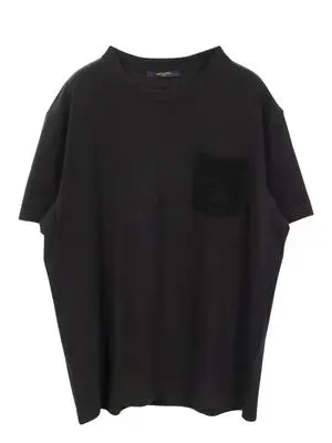 LOUIS VUITTON 2010s Inside Out Woven Pocket T-shirt - Black