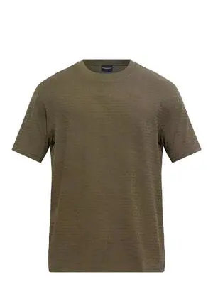 Emporio Armani Monogram-pattern Short-sleeve T-shirt - Green