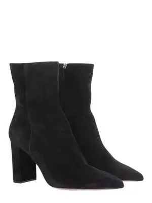 Paris Texas Suede Pointed-toe Ankle Boots - Black