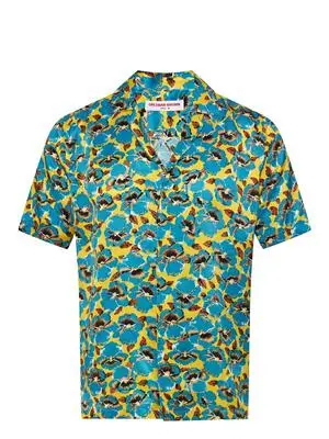 Orlebar Brown Maitan Floral-print Shirt - Blue