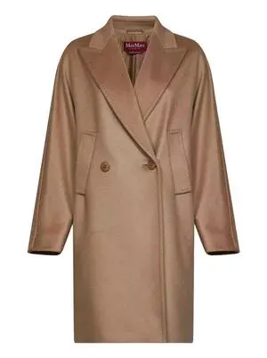 Max Mara Double-breasted Felted Coat - Neutrals