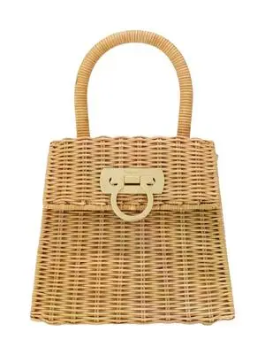 SALVATORE FERRAGAMO Ferragamo Woven Top Handle Bag