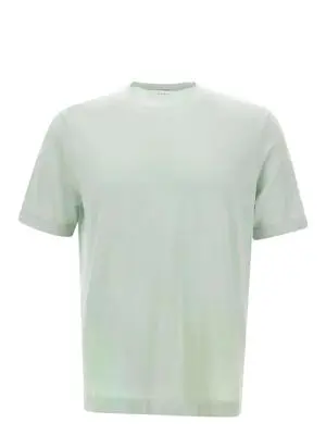 DIKTAT Cotton-knit Side-slit T-shirt - Green