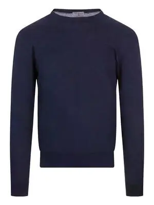 Fedeli Round Neck Sweater - Blue