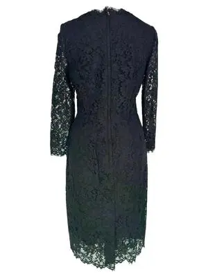 Dolce & Gabbana Lace Long-sleeves Dress - Black