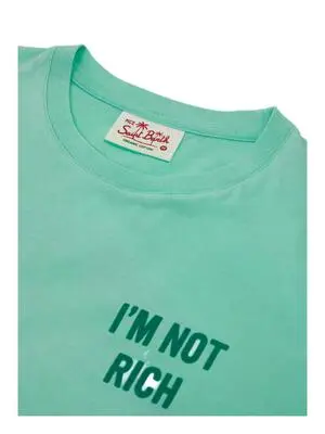 MC2 SAINT BARTH Slogan-print Cotton T-shirt - Green