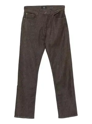 7 For All Mankind Straight-leg Five-pocket Jeans - Brown