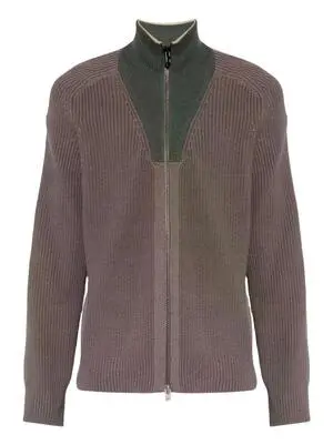 DIESEL® K-orio Zip-up Cardigan - Brown