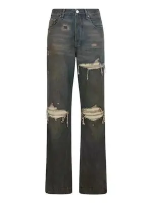 Amiri Mx1 Straight Flare Jeans - Blue