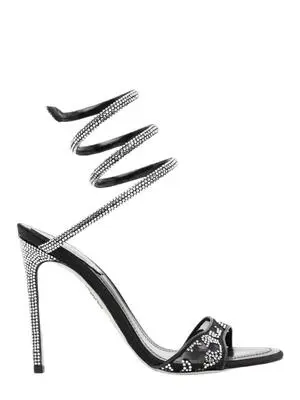 Rene Caovilla Allura Crystal-embellished Sandals - Black