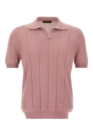 GRAN SASSO Tennis M/m Skipper Ribbed-knit T-shirt - Pink