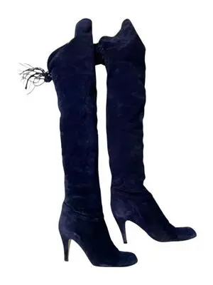 Chloé Hannah Suede Over-the-knee Boots - Blue