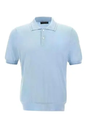 GRAN SASSO Short-sleeve Polo Shirt - Blue