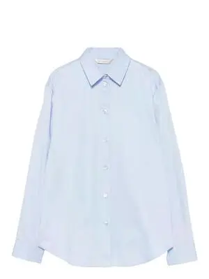 Max Mara Fiacre Long-sleeve Cotton Shirt - Blue
