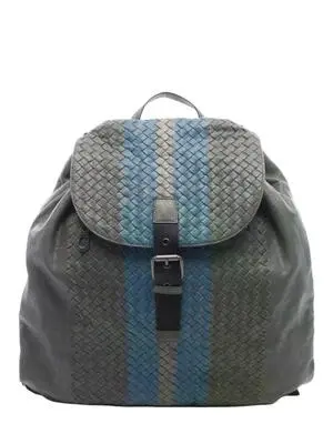 Bottega Veneta 2000s Intrecciato Backpack - Grey