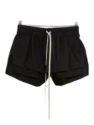 Rick Owens Layered Drawstring Shorts - Black