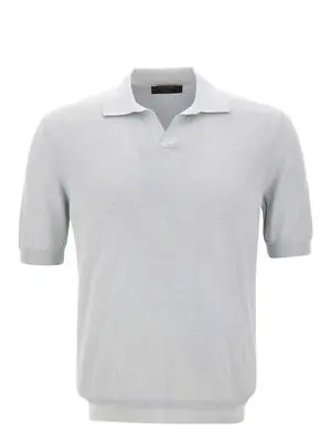 GRAN SASSO Polo-collar T-shirt - Grey