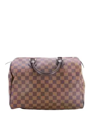 LOUIS VUITTON Speedy Satchel - Brown