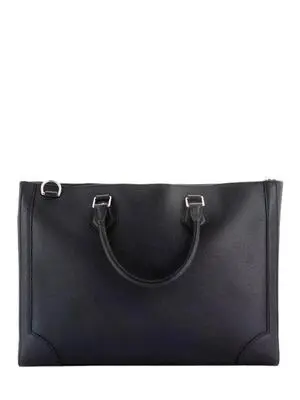 LOUIS VUITTON Slim Briefcase Taiga Leather Business Bag - Black