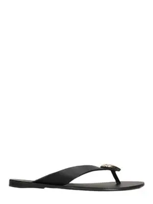 NICOLAS LAINAS Embellished Leather Sandals - Black