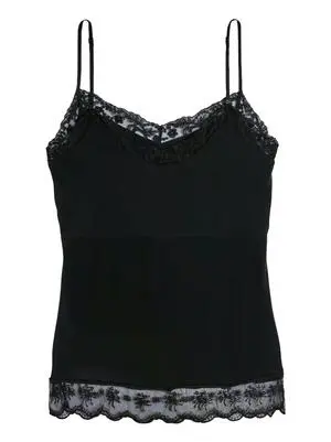 Simone Rocha Lace-trim Cami Top - Black