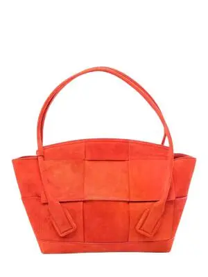 Bottega Veneta 2010s Arco Maxi Intrecciato Tote Bag - Orange