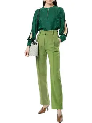 Stella McCartney Horse Jacquard Blouse - Green