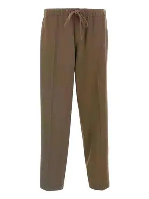 MAISON MARGIELA Drawstring Waist Trousers - Brown