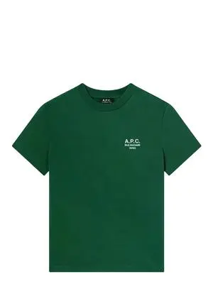 A.p.c. Rue Madame Embroidered T-shirt - Green