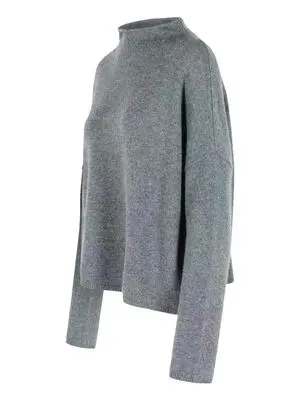 LISA YANG Sandy Boat-neck Sweater - Grey