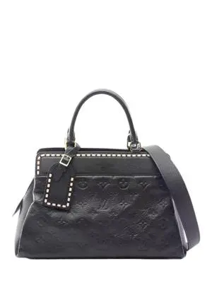 LOUIS VUITTON Vosges Mm Monogram Empreinte Tote Bag - Black