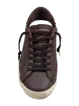 GOLDEN GOOSE Super-star Lace-up Sneakers - Brown