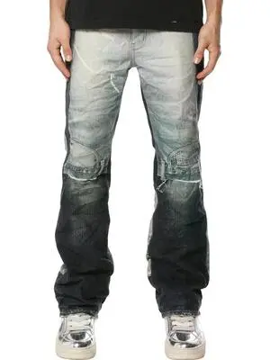 PURPLE BRAND Distressed Patchwork Jeans - Blue