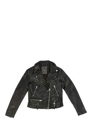 HTC LOS ANGELES Santa Ana Stud-embellished Leather Jacket - Black