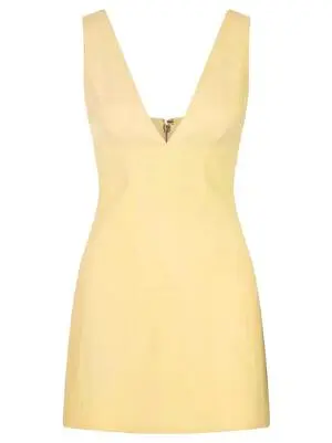 Alice + Olivia Mandy Paneled Mini Dress - Yellow