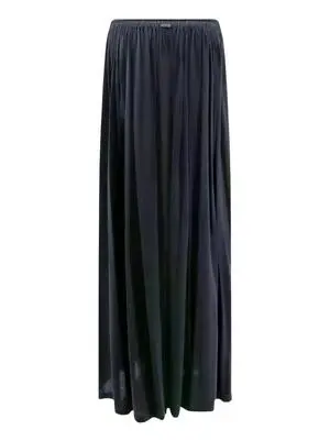 Max Mara Pleated Maxi Skirt - Blue