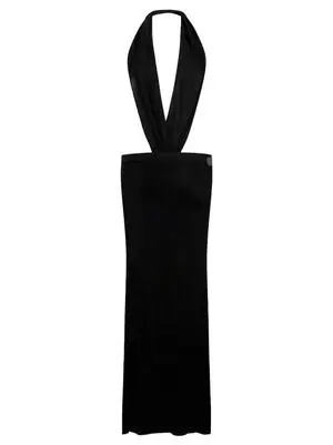 DSQUARED2 DSQUARED2 Deep-Cut Shiny Viscose Jersey Maxi Dress