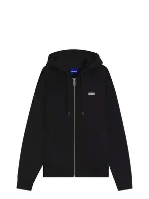 Hugo Zip Hoodie - Black