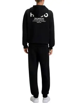 Hugo Zip Hoodie - Black